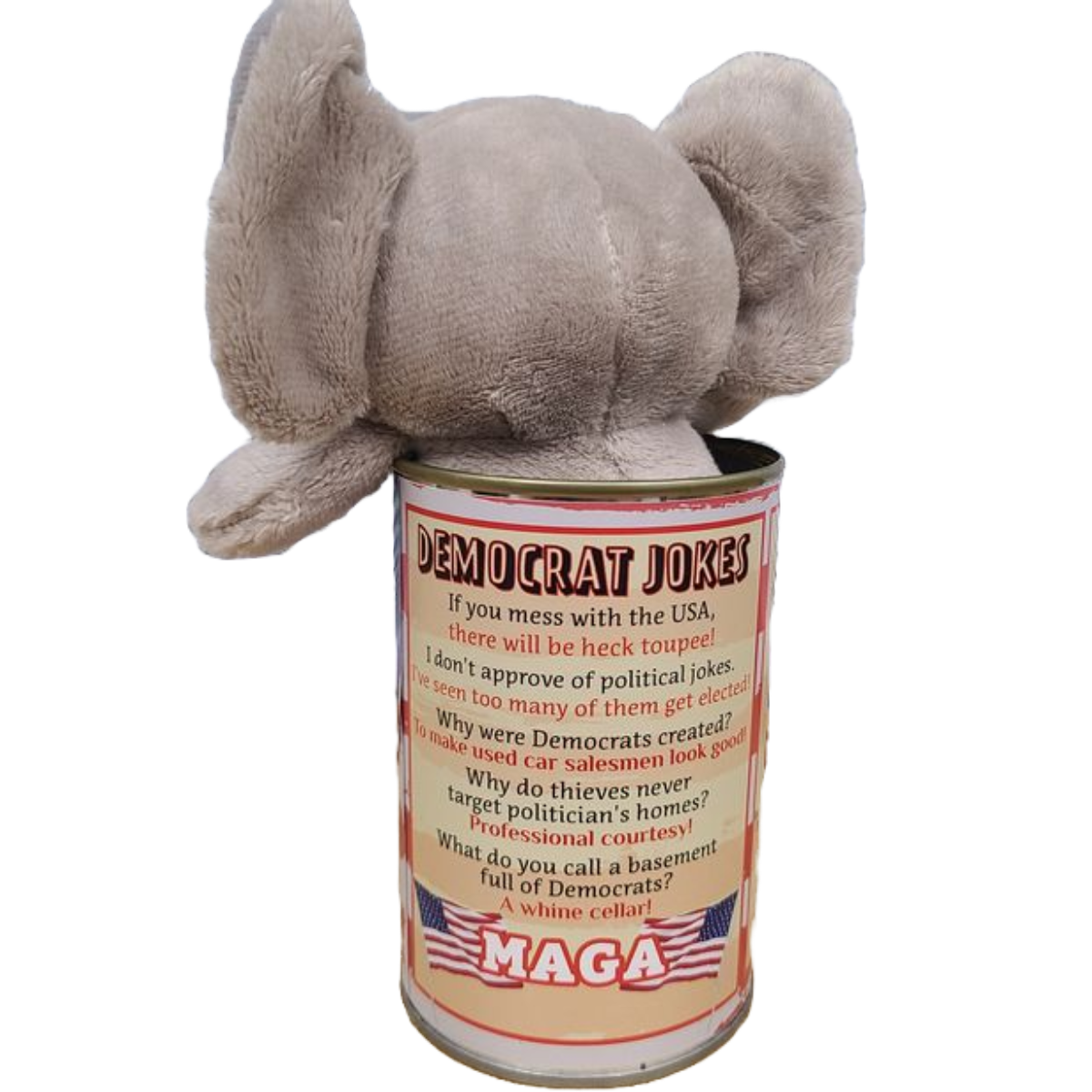 Canned Republican Novelty Can — Trump MAGA 2024 Plush – Your Secret ...