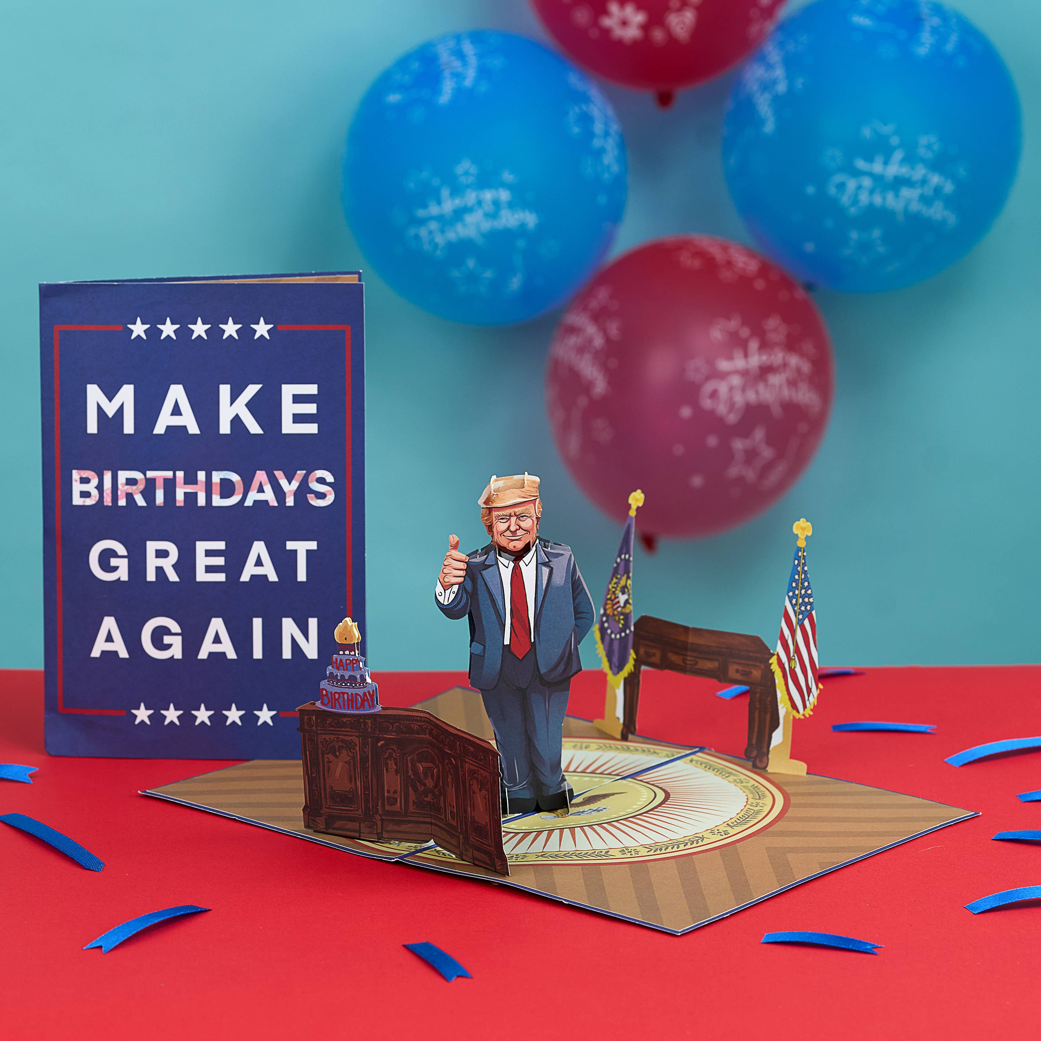 MAGA Talking 3D Pop-Up Birthday Card — Light-Up Cake – Your Secret ...